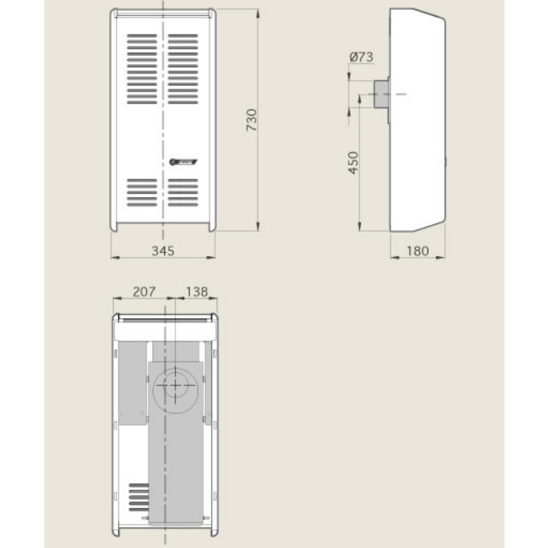 Calefactor Ctz 2500 cal TBU Linea Compacta | Calefacción, Calefacción a gas