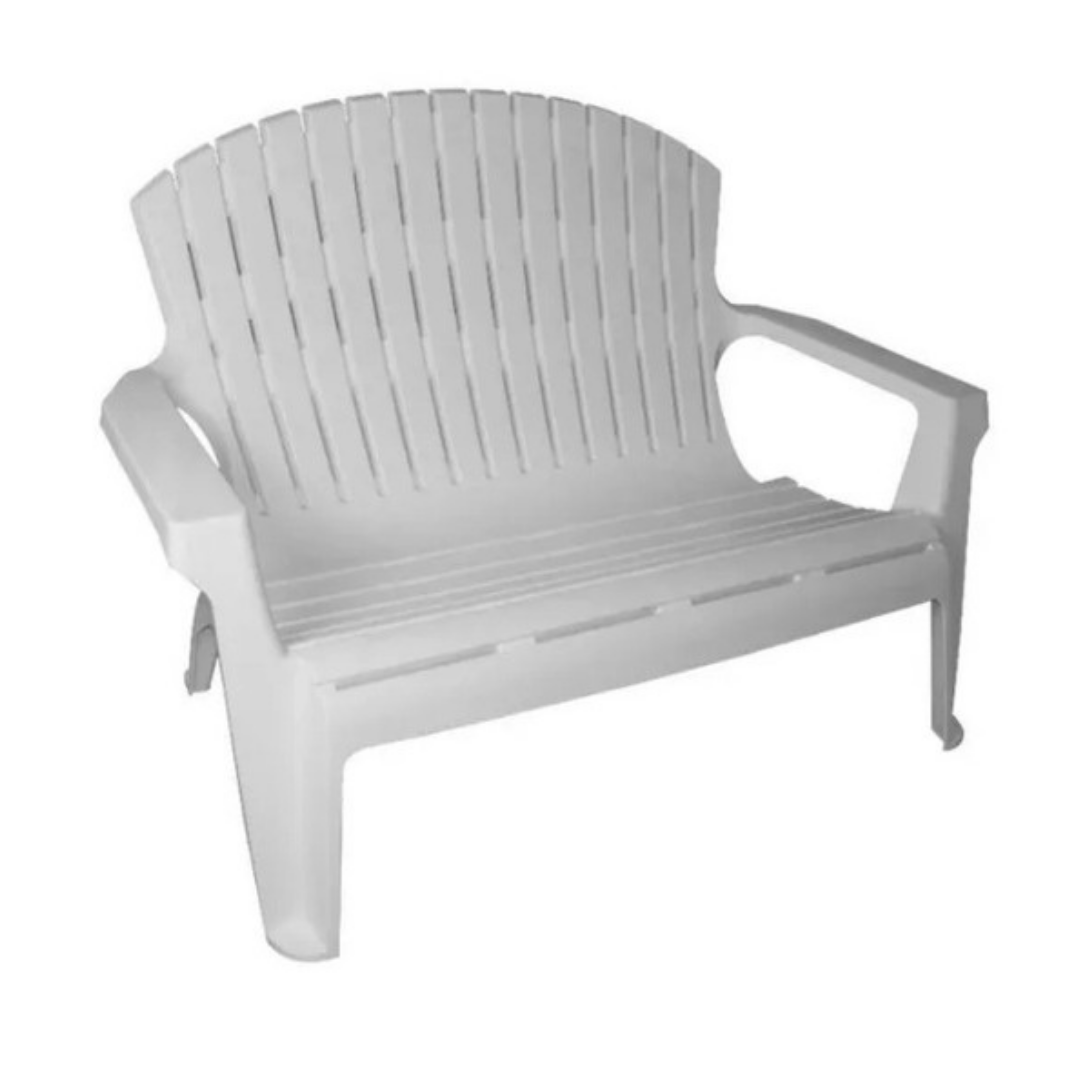 Sillon Plastico Mascardi California Doble Blanco | Aire Libre y Fitness ...