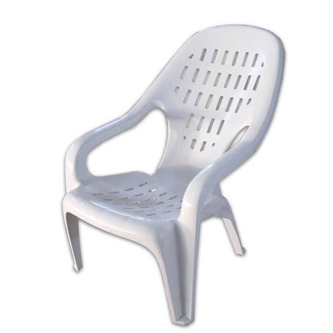Sillón Plástico Mascardi siesta Blanco | Aire Libre y Fitness, Muebles ...